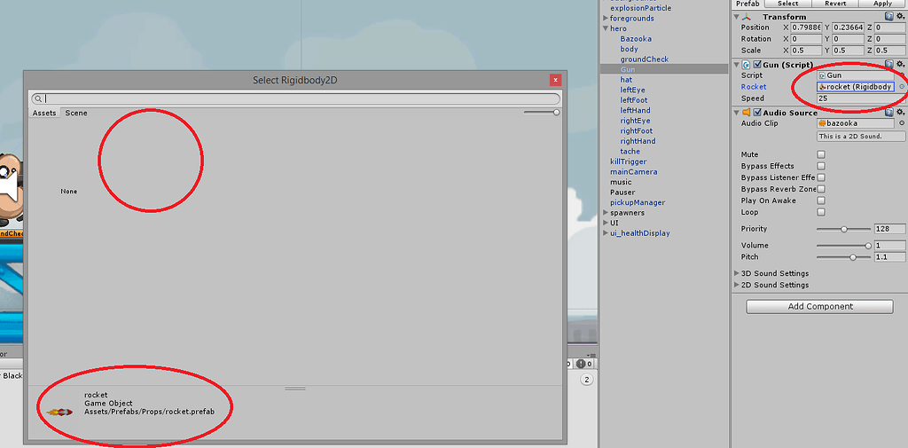 Bug: Cannot select Rigidbody2D prefab for public class (C#) - Unity Engine - Unity Discussions