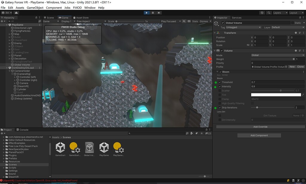 Postprocessing same Bloom parameters on two URP projects give different result. - Questions ...