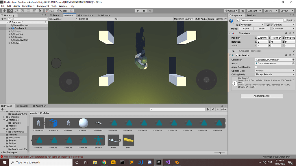 Character is rotated when any animation on the character is played ...