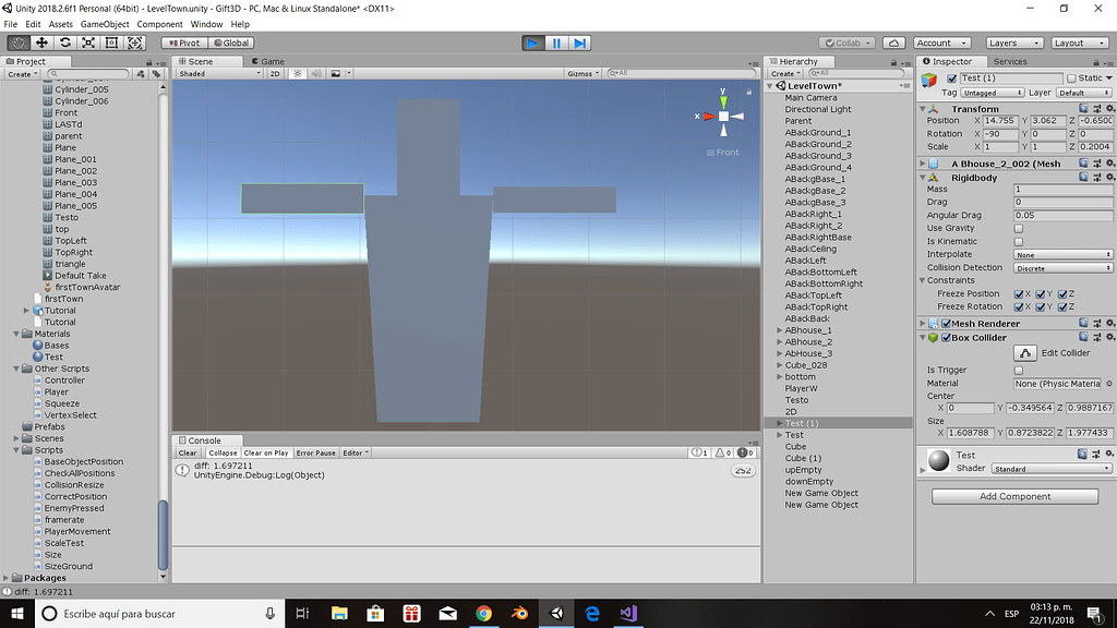 How to get the correct ratio of collision distance to total scale ...