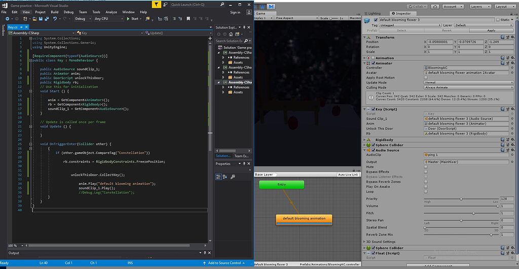 Animation is playing in the animator but not in game? - Unity Engine - Unity Discussions
