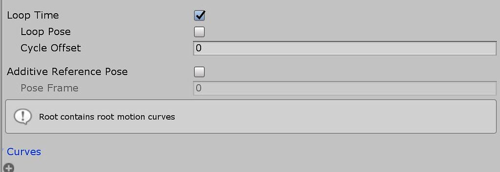 "Root contains root motion curves" - Questions & Answers - Unity ...