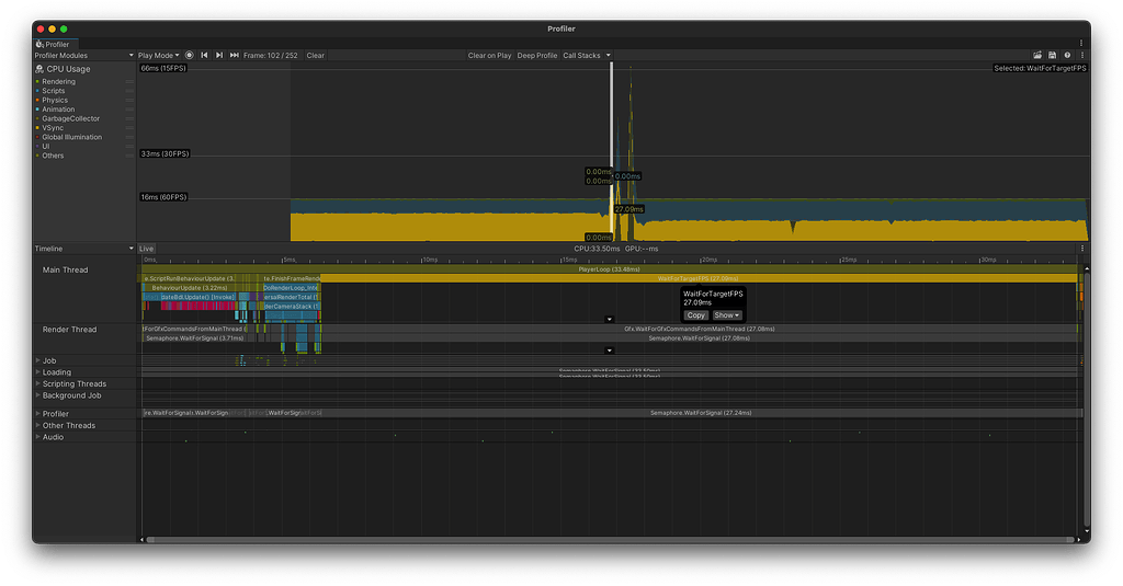 Why Unity Waitfortargetfps Cost Too Much Time Questions And Answers Unity Discussions
