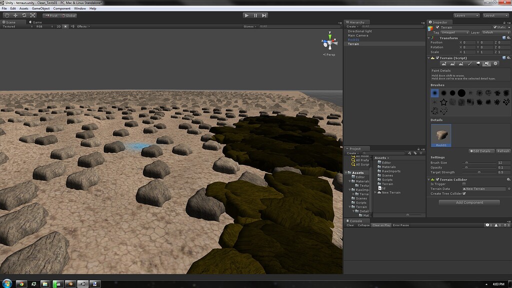 Rocks as Terrain Details - Questions & Answers - Unity Discussions