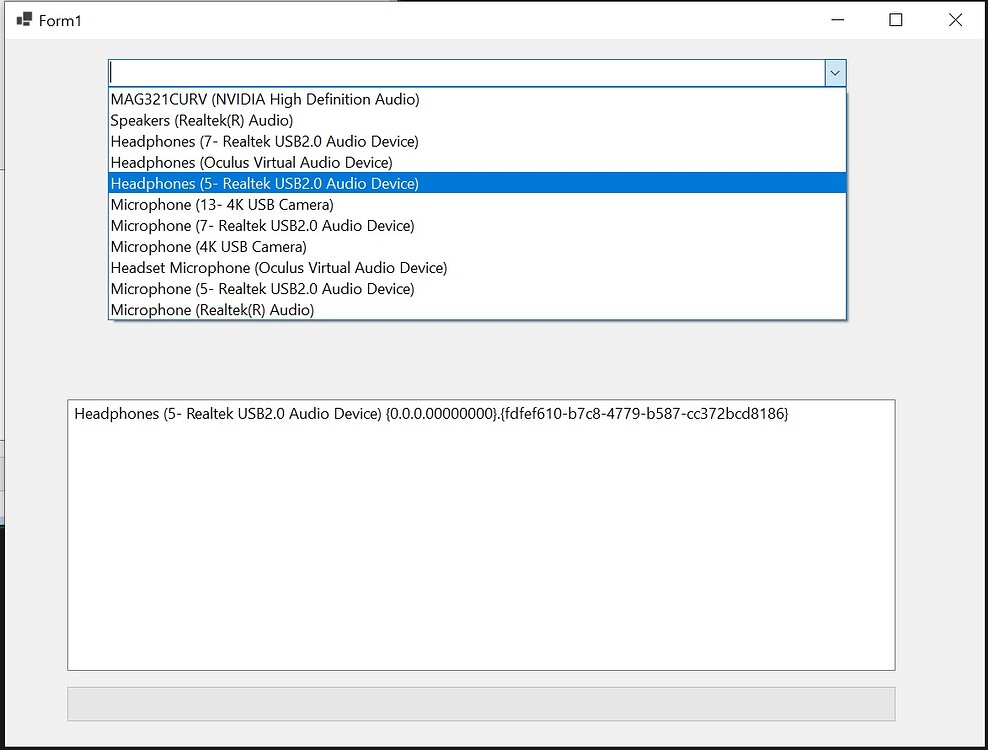 C Unity3d And Naudio Enumerateaudioendpoints Throws Nullreferenceexception Questions 8803
