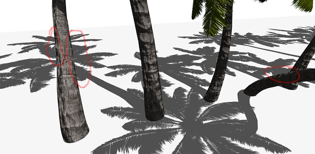 White pixels along tree creator trees - Questions & Answers - Unity Discussions
