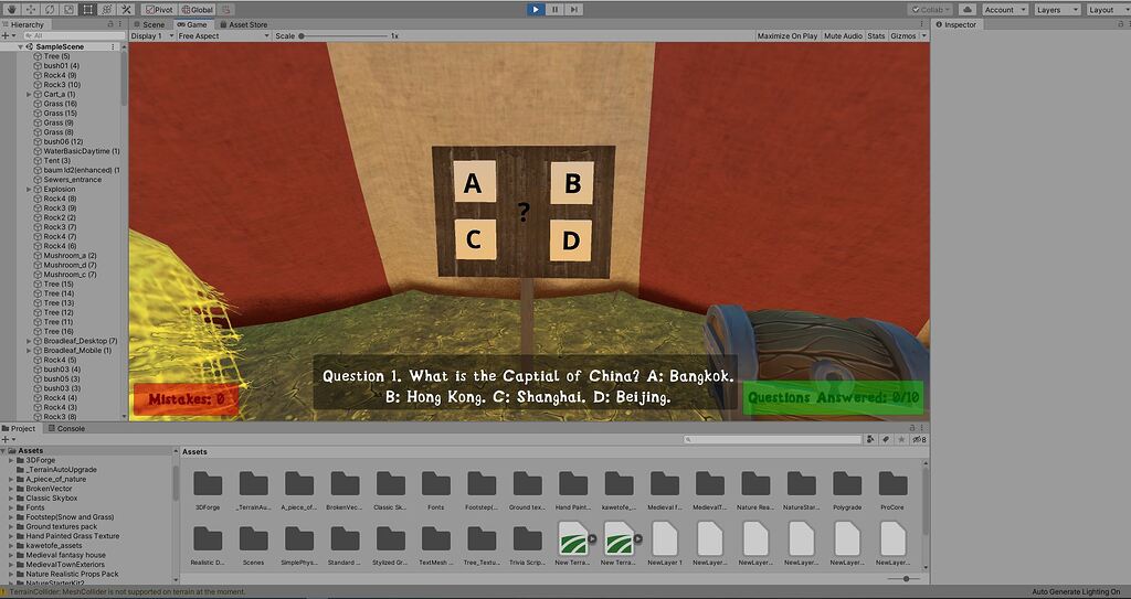 How to make a Cube act as a button to increment a number on a screen overlay panel in an FPS ...