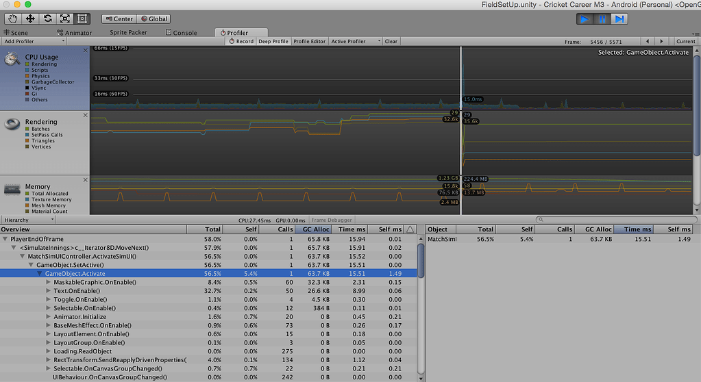 GameObject.SetActive() creating massive garbage for UI Object - Unity ...