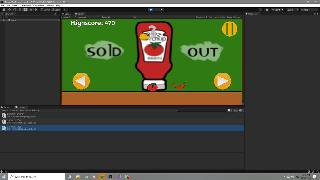 my variable doesn't change even that in the log its say the variable change - Unity Engine ...