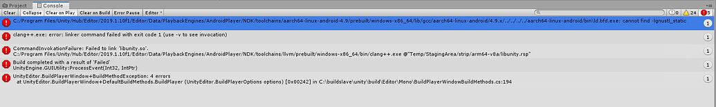 Failed to link 'libunity.so' - Questions & Answers - Unity Discussions