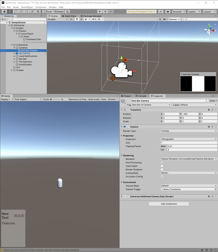 Screen Goes Black on Start With Overlay Cam - Unity Engine - Unity Discussions