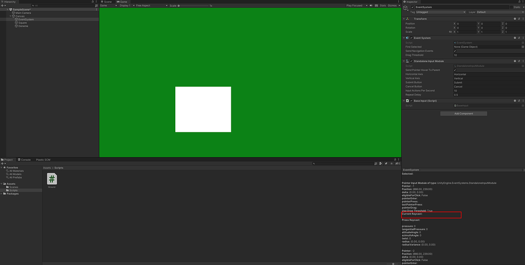 Game Object is not seen in Event System Raycast - Unity Engine - Unity Discussions