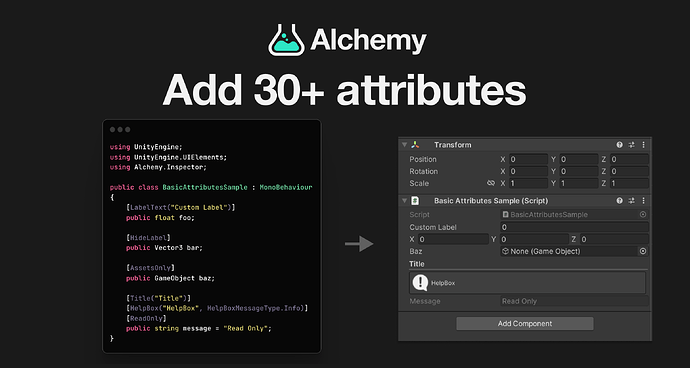 [RELEASED] Alchemy - Inspector & Serialization Extensions - Community Showcases - Unity Discussions