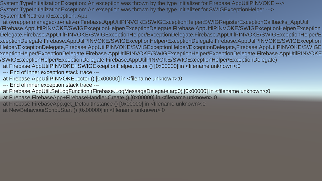 Firebase Typeinitializationexception Dllnotfoundexception On Android Questions And Answers