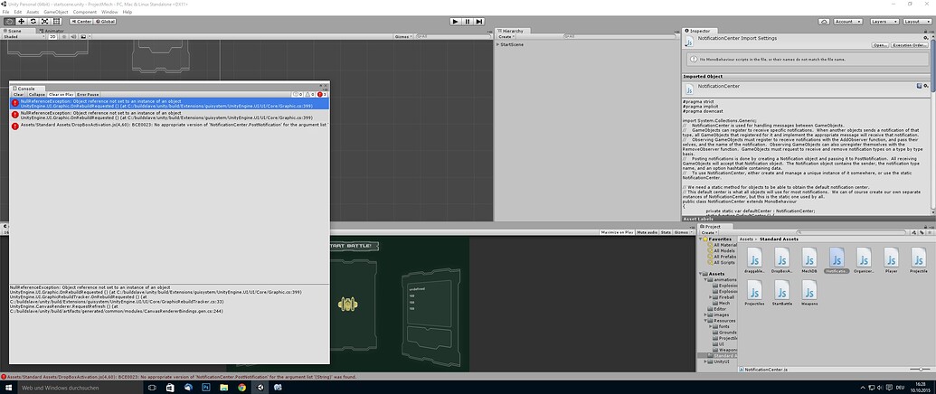 [SOLVED] No MonoBehavior scripts in the file, or their names do not ...