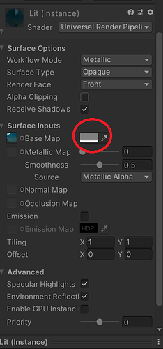 How to change PrimitiveType BaseMap Color - Questions & Answers - Unity Discussions