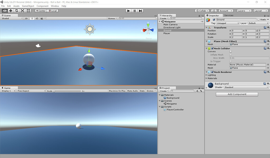 Issues with Roll a Ball tutorial - Getting Started - Unity Discussions