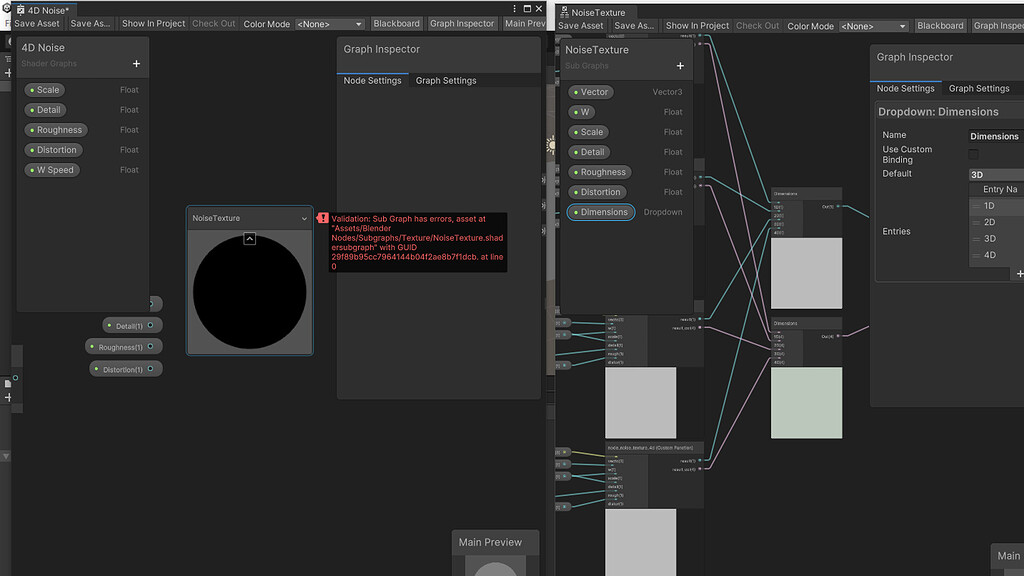 Subgraph Dropdown nodes are not working and Strange Sockets - Unity Engine - Unity Discussions