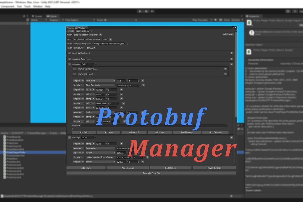 [Released] Protobuf Manager - Community Showcases - Unity Discussions