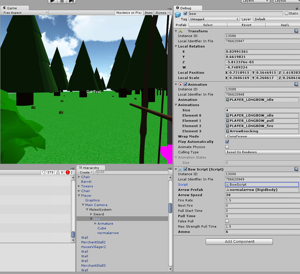 Bow Scripting, shooting the arrow. - Unity Engine - Unity Discussions