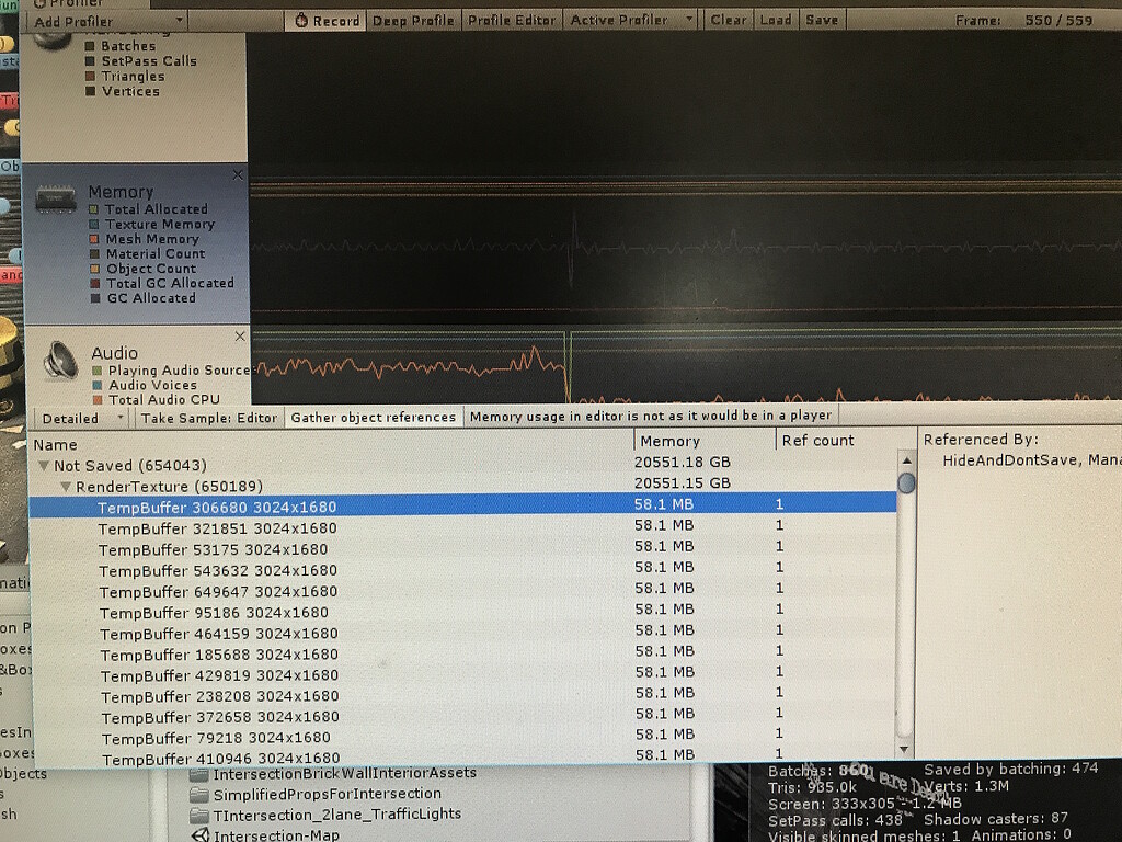 MASSIVE - Memory usage in profiler 20,000 GB (Not a Typo!) - Unity Engine - Unity Discussions
