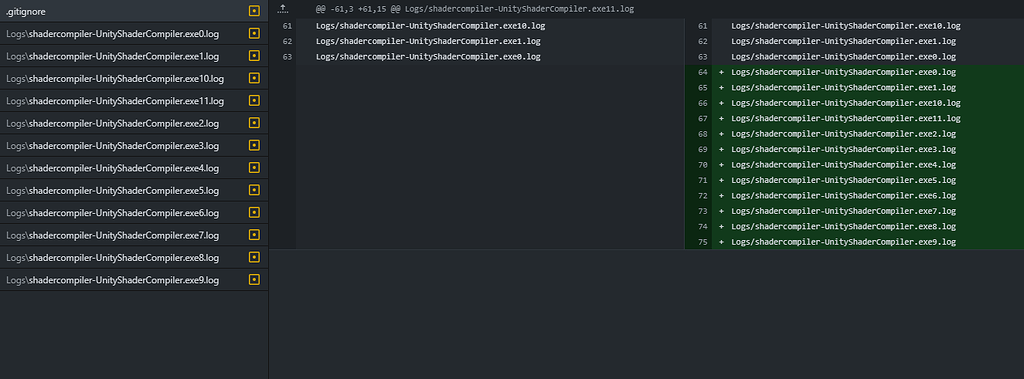 UnityShaderCompiler.exe.log keeps appearing on Github Desktop app even after .gitignore ...