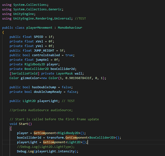 [Light2D] How to get Light2D Component via scripting - Questions & Answers - Unity Discussions