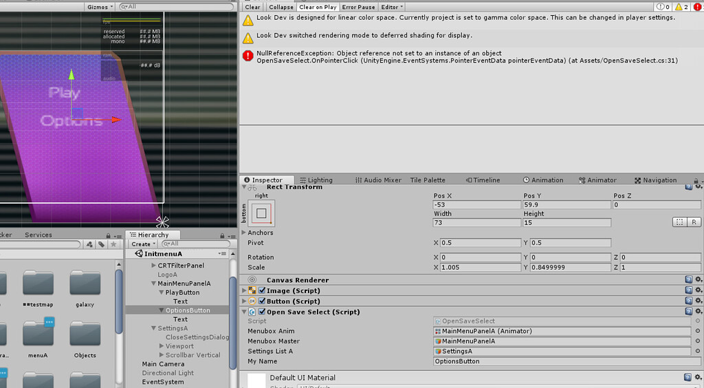Nullreferenceexception When Attempting To Call A Gameobject From Within Pointereventdata