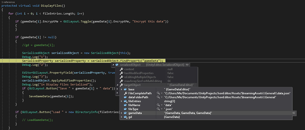 Using SerializedPropery in EditorWindow Why does single work but version array/list is null ...