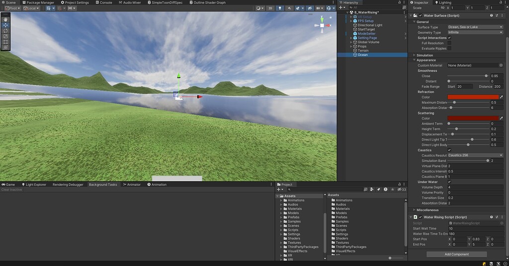 Water Line is not working in water system Unity 2022.3.7f1 HDRP ...