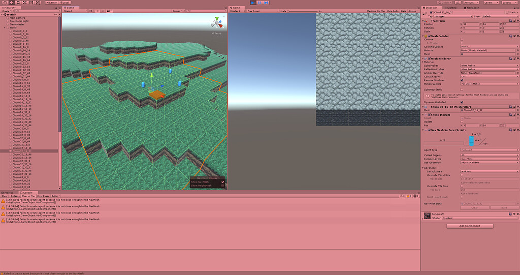 NavMesh Surface not showing on individual mesh (voxel). - Getting Started - Unity Discussions