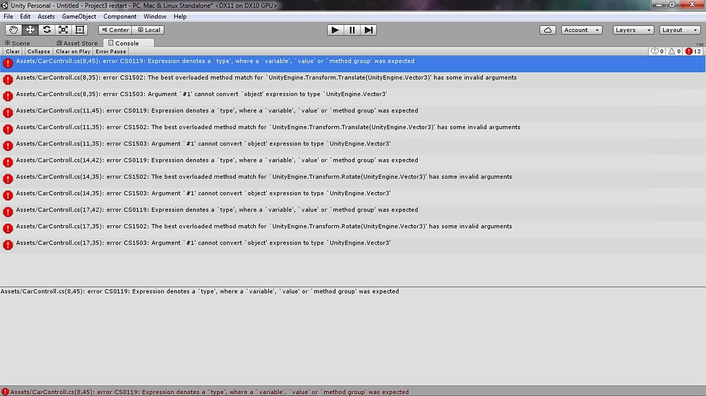 So Many Errors Questions Answers Unity Discussions