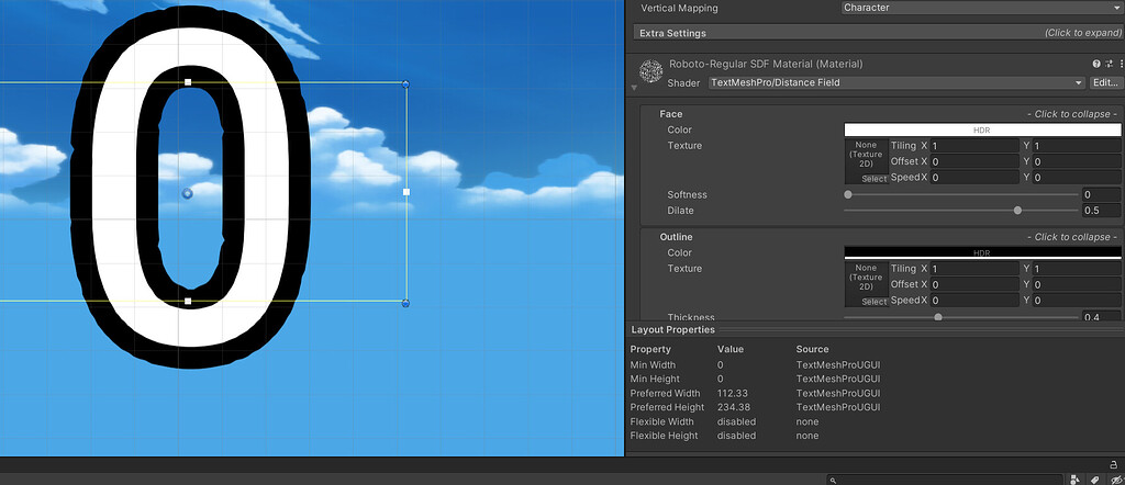 How do I fix this weird jagged outline on my TM pro text? - Unity Engine - Unity Discussions