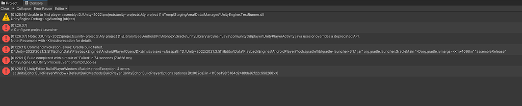 Android doesnt work for the empty project out of the box for Unity ...