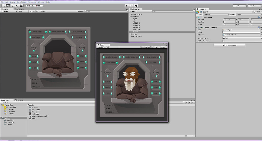 Sprite displays in game view but not in scene view - Questions ...