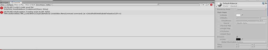 Material Textmesh Pro error?? - Unity Engine - Unity Discussions Material Textmesh Pro error?? - Unity Engine - Unity Discussions