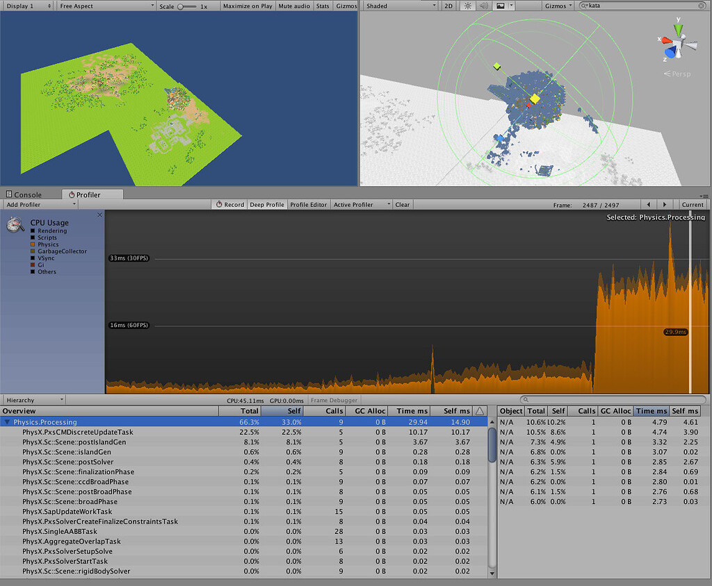 PHYSX: excessive cpu usage on a large rigidbody - Unity Engine - Unity Discussions