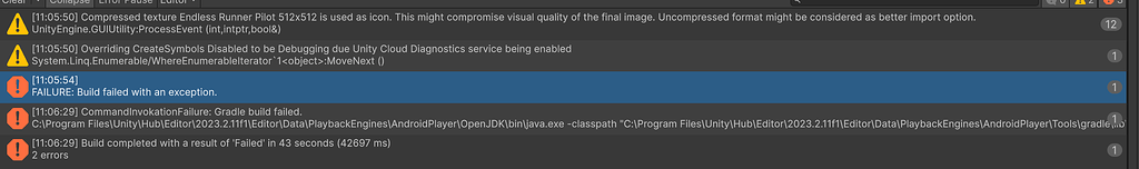 Build failed with exception 2023.2.11f1 - Unity Engine - Unity Discussions