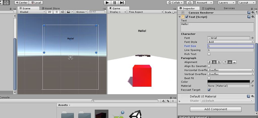Text font size not going beyond 1 - Questions & Answers - Unity Discussions