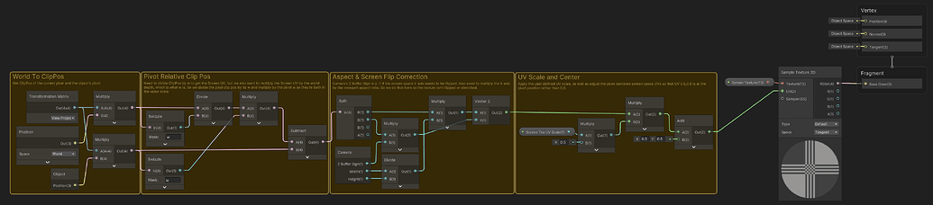 Getting textures with screen-space UV to scale with camera distance in ...
