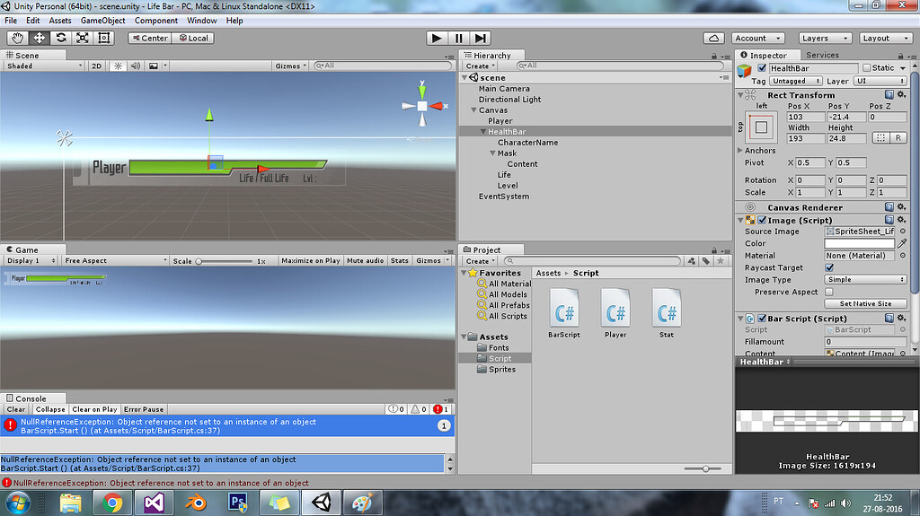 When i try to use transform.FindChild("Content").GetComponent(); it doesn't found it - Questions ...