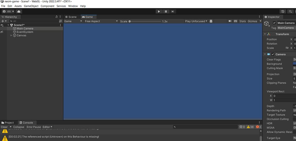 Empty screen in building - Questions & Answers - Unity Discussions