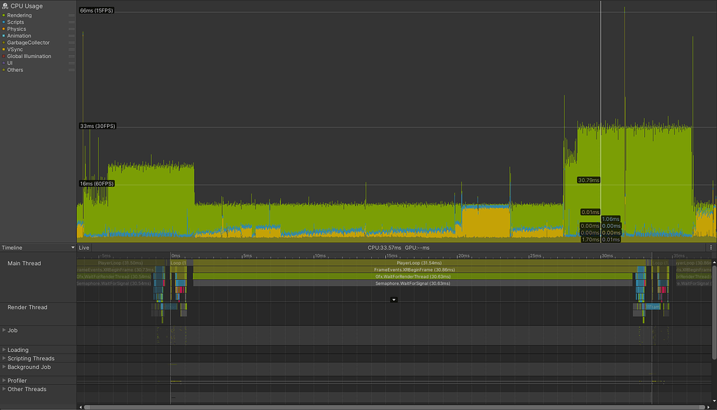Xrbeginframe Gfx Waitforrenderthread Hogging Frametime Questions And Answers Unity Discussions