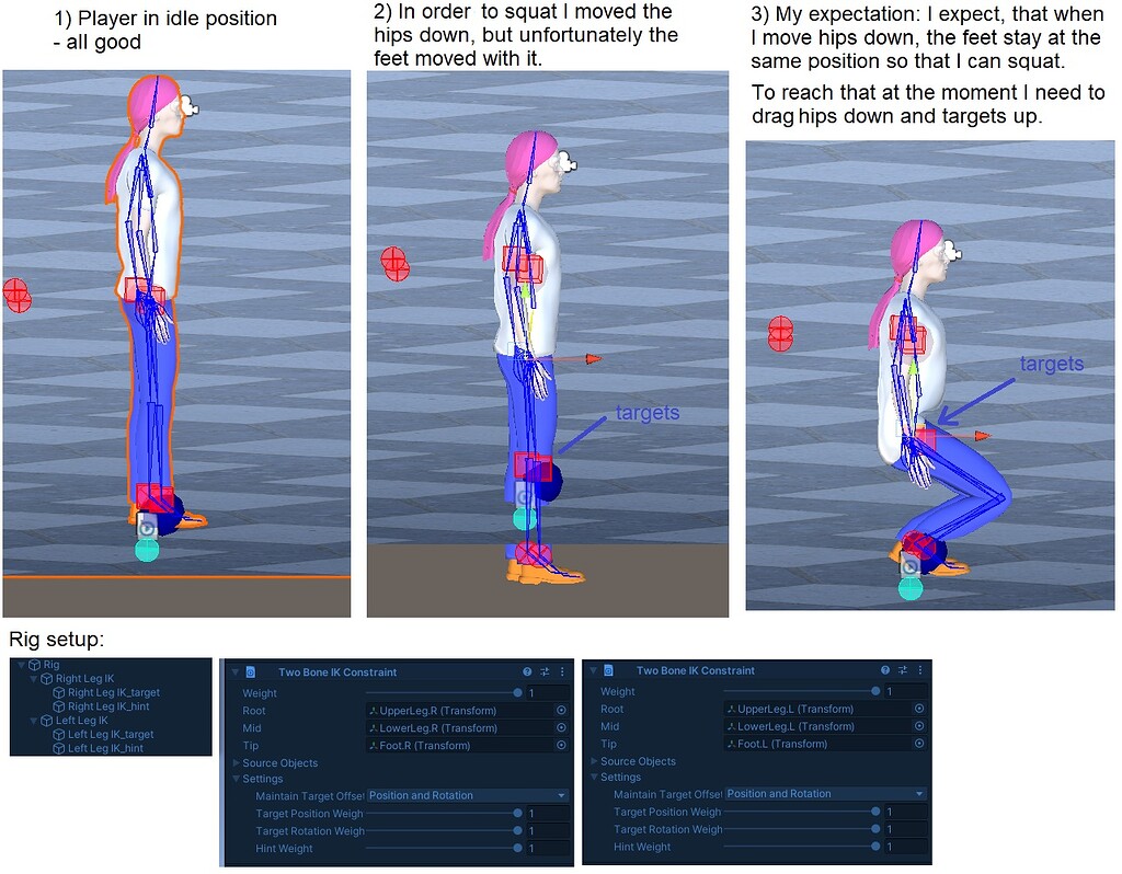 How to setup IK constrains for squats? - Unity Engine - Unity Discussions