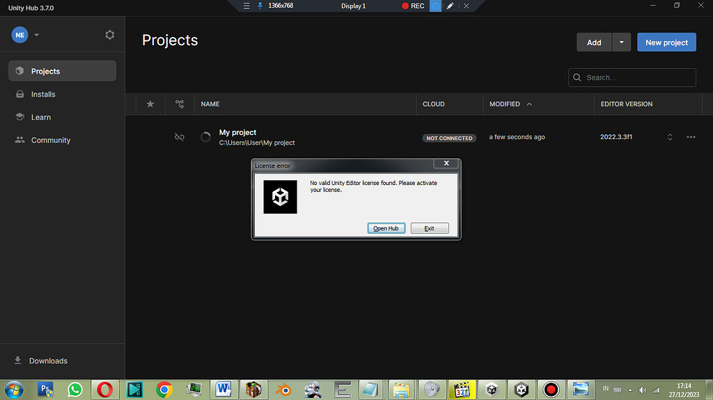 How to fix "license erorr"? - Questions & Answers - Unity Discussions