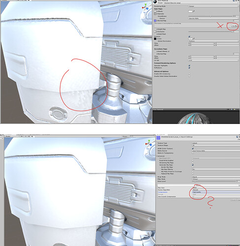 Artifacts in Normal Map With Unity Only - Unity Engine - Unity Discussions
