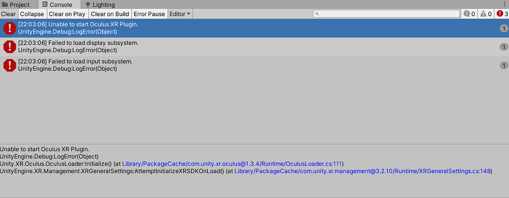 Ubable to start Oculus XR Plugin Error - Unity Engine - Unity Discussions