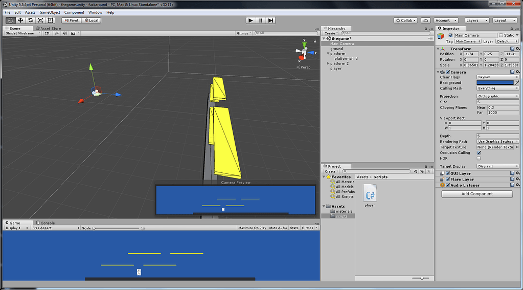 Question 2D camera further back zoomed out - Getting Started - Unity ...