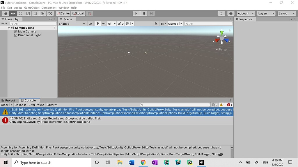 Error As Soon As Any New Project Starts Assembly For Assembly Definition File Will Not Be