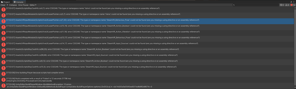 Unity/SteamVR: Unable to reference any SteamVR namespace/types in scripts - Unity Engine - Unity ...